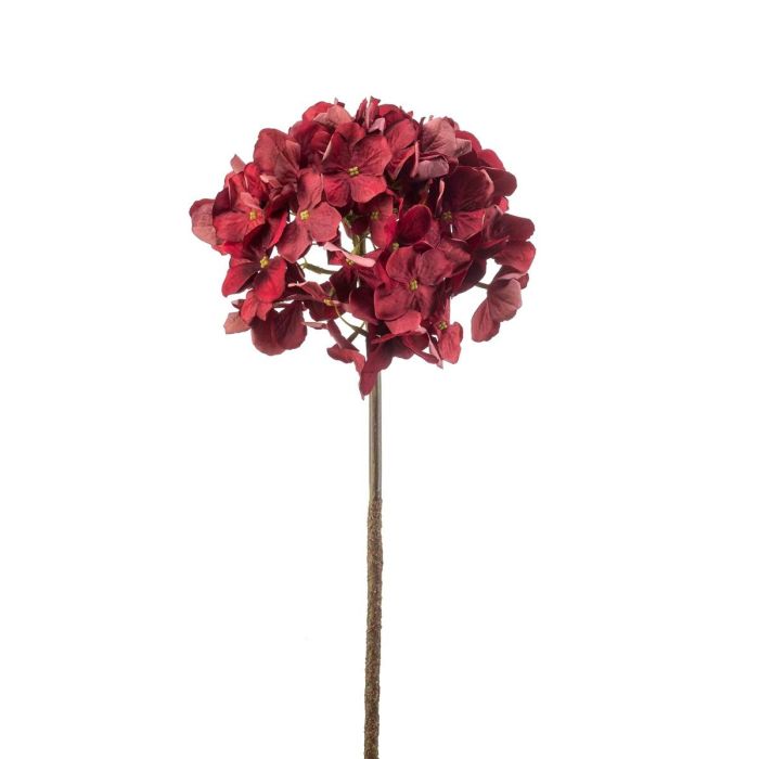 False hydrangea RENNA, dried look, dark red, 24"/60cm