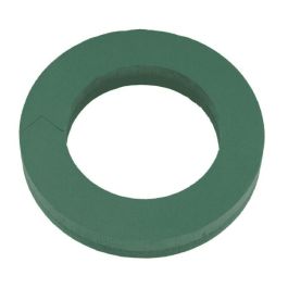 OASIS® Wet floral foam Wreath, Foam Frames rigid foam bottom, green, 2. ...