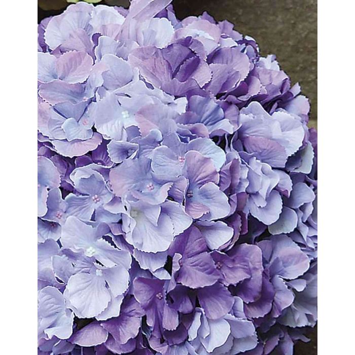 Artificial hydrangea ball MATHILDE, purple-blue, Ø18"/45cm