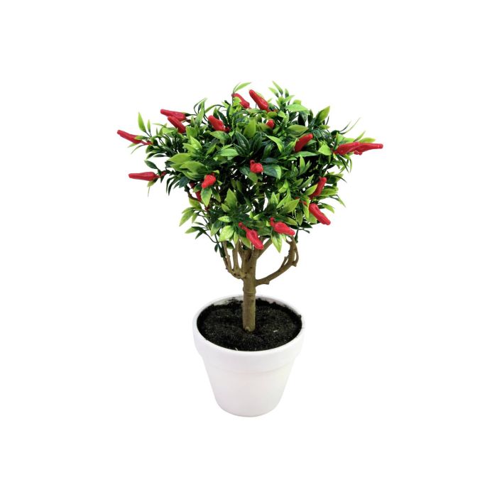 Artificial Chili plant JACINTA, fruits, decorative pot, red, 12"/30cm ...