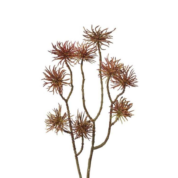 Artificial Witch hazel spray ODIN, with flowers, green-brown, 24"/60cm ...