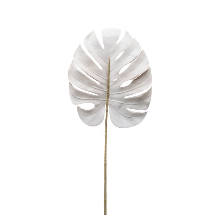 Artificial Philodendron Monstera Deliciosa leaf IMAO, cream, 30"/75cm