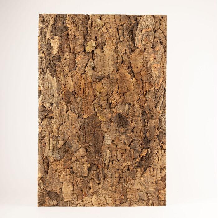 Natural cork back panel RATANA on agglomerated cork support, dark brown ...